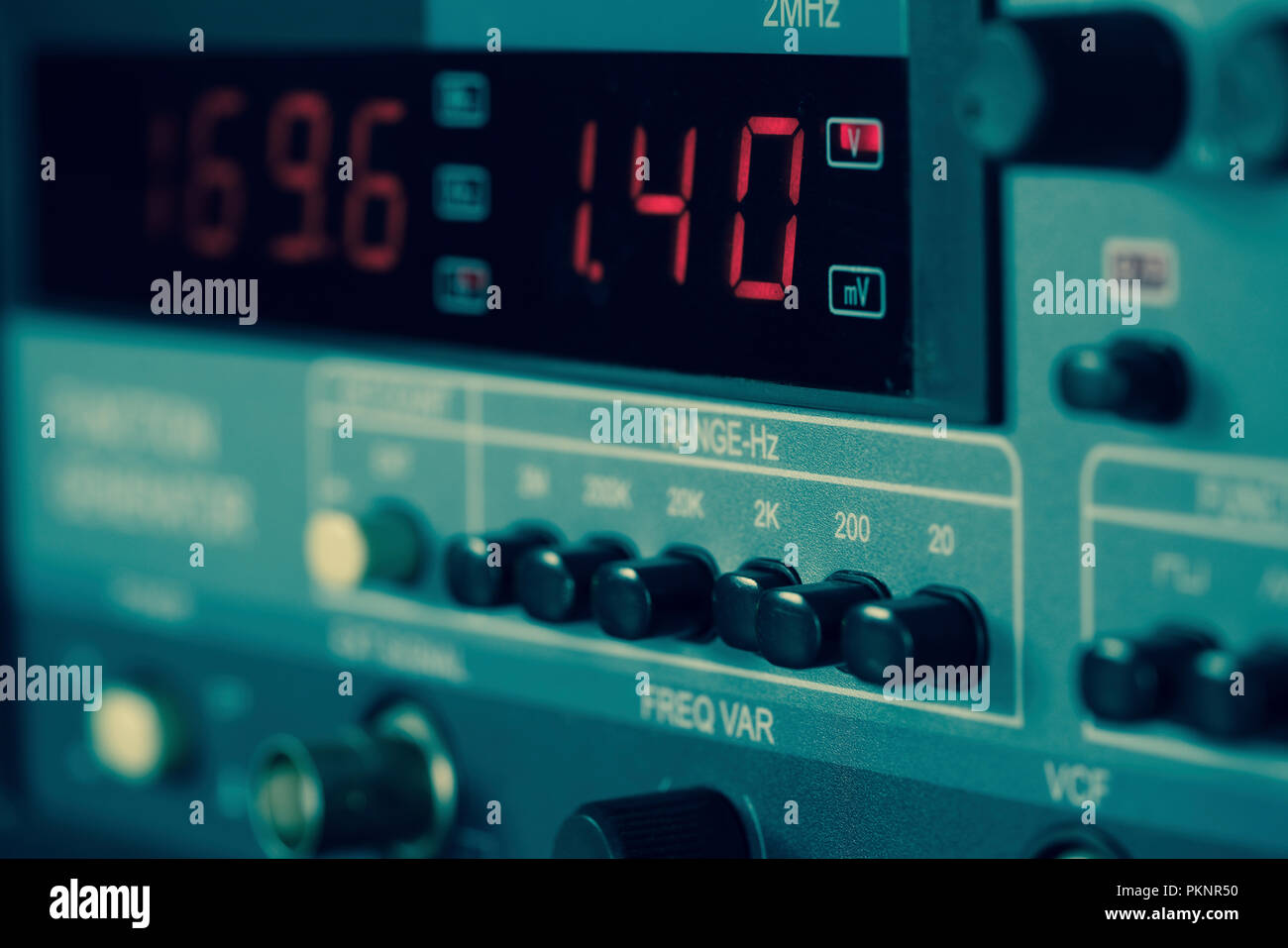 Electronic measuring instrument display Stock Photo - Alamy