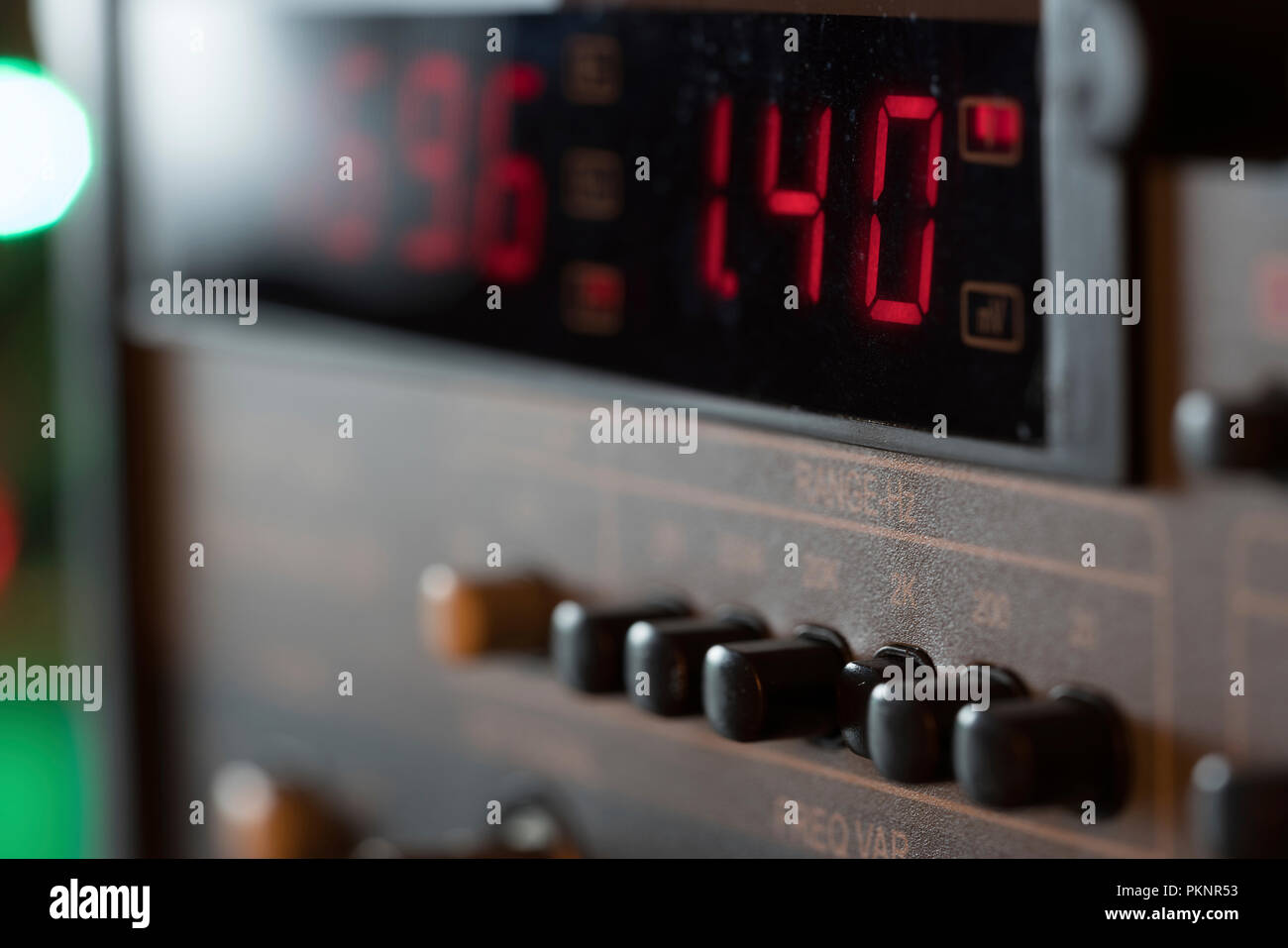 Electronic measuring instrument display Stock Photo - Alamy