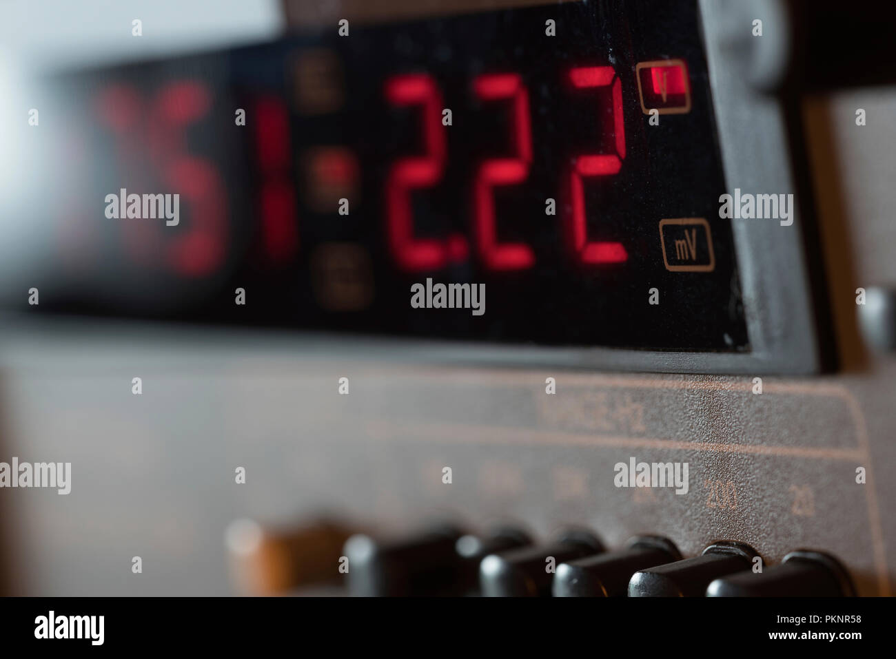 Electronic measuring instrument display Stock Photo - Alamy