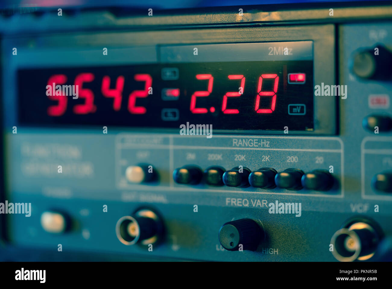 Electronic measuring instrument display Stock Photo - Alamy