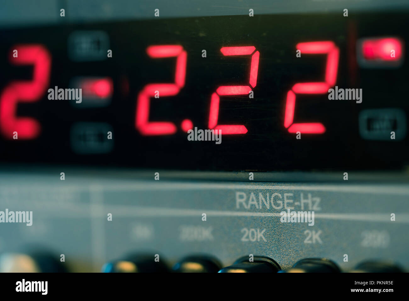 Electronic measuring instrument display Stock Photo - Alamy