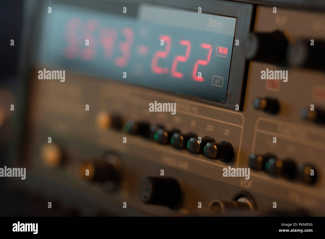 Electronic measuring instrument display Stock Photo - Alamy