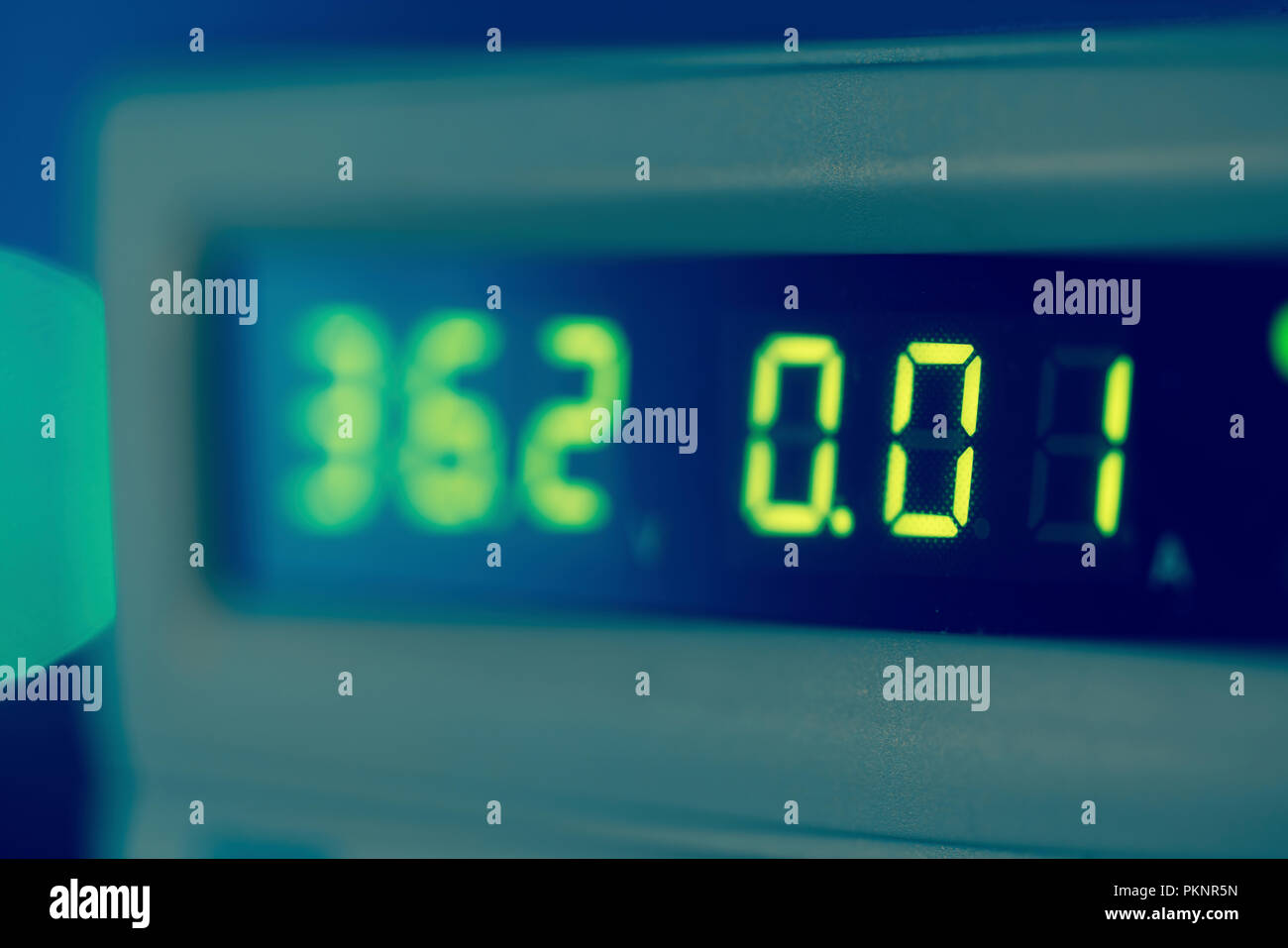 Electronic measuring instrument display Stock Photo - Alamy