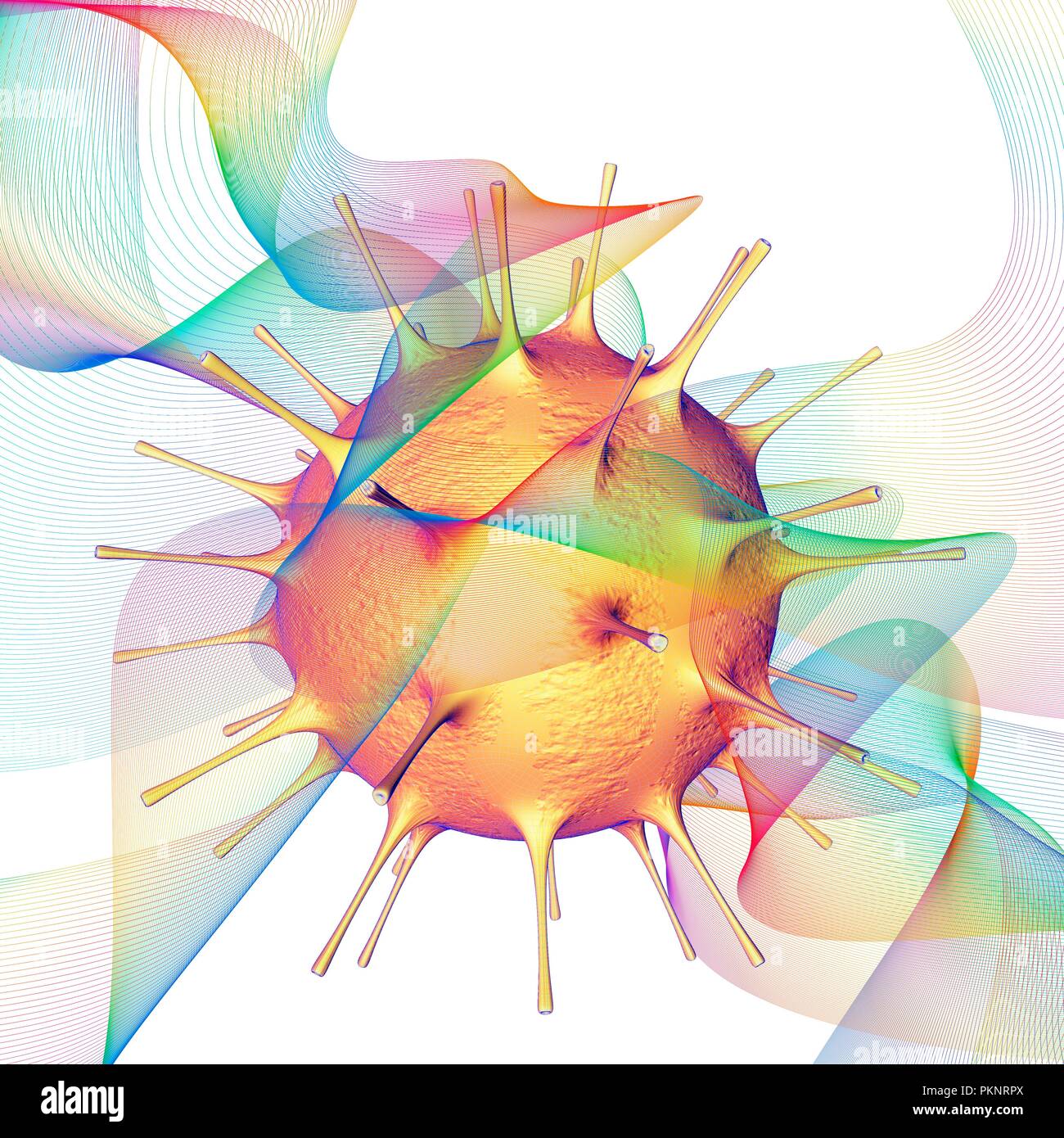 Bird flu virus, illustration Stock Photo - Alamy