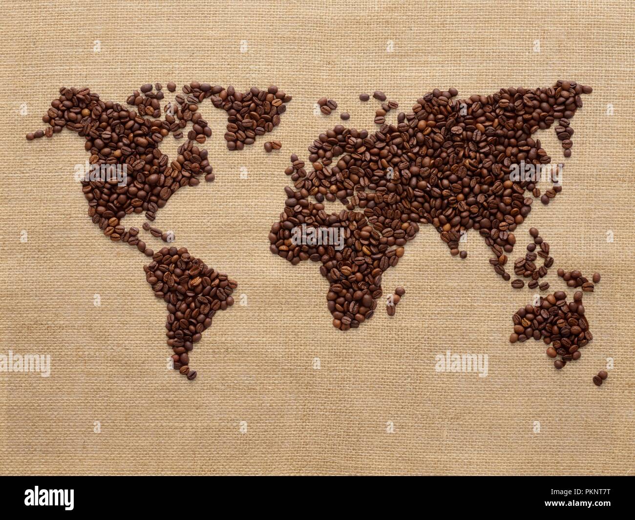 Map made of beans hi-res stock photography and images - Alamy