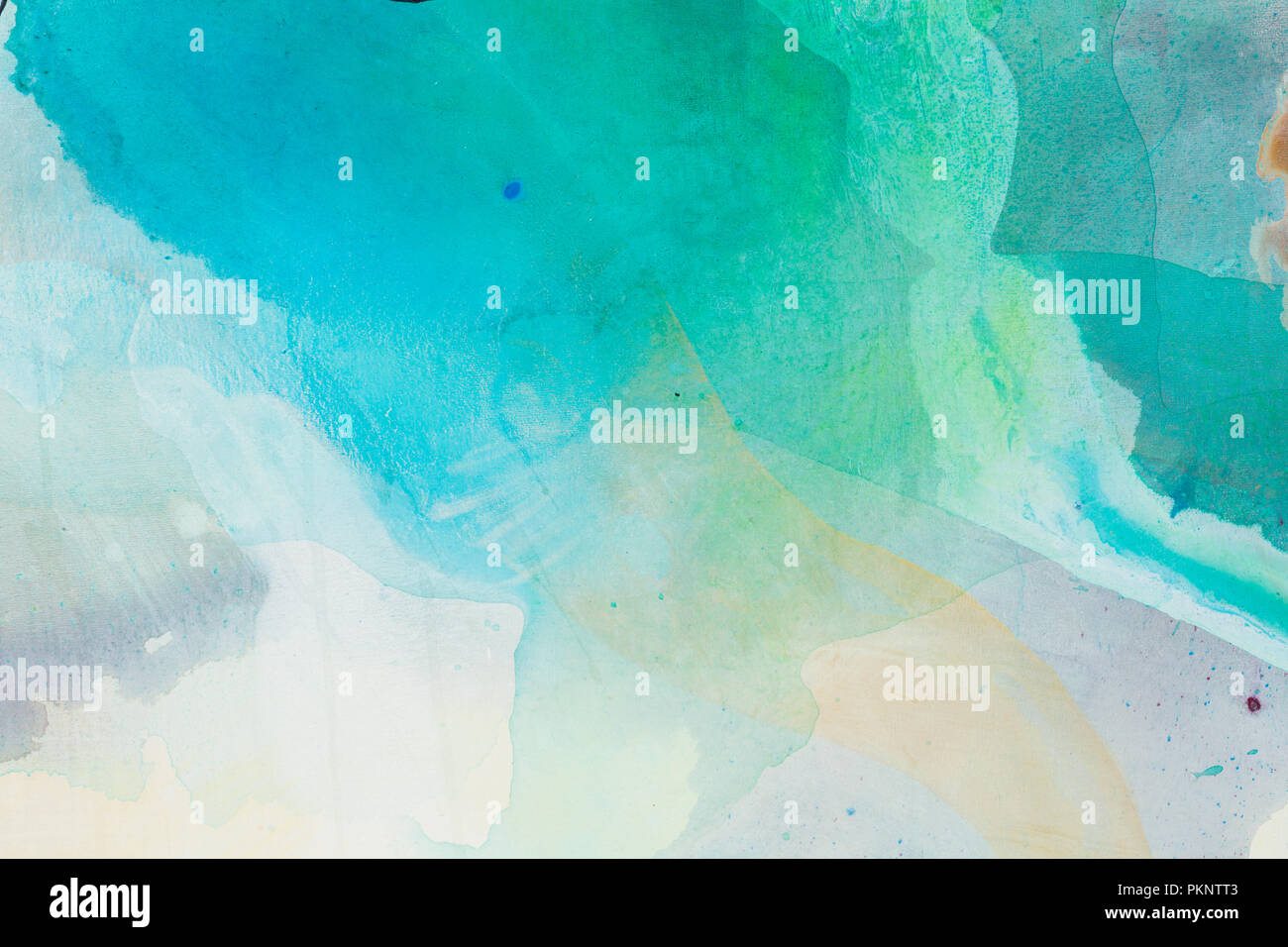 Abstract painting with green tones. High resolution photo Stock Photo ...