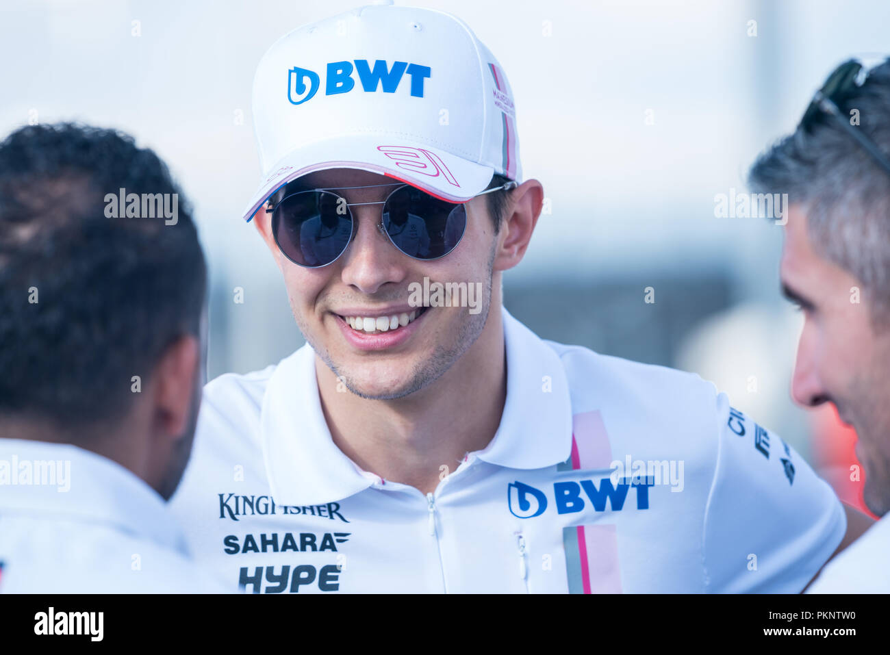 The helmets of esteban ocon hi-res stock photography and images - Alamy