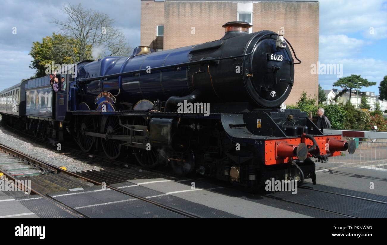 GWR 6000 Class 6023 King Edward II at Paignton, Devon, England, UK Stock Photo - Alamy