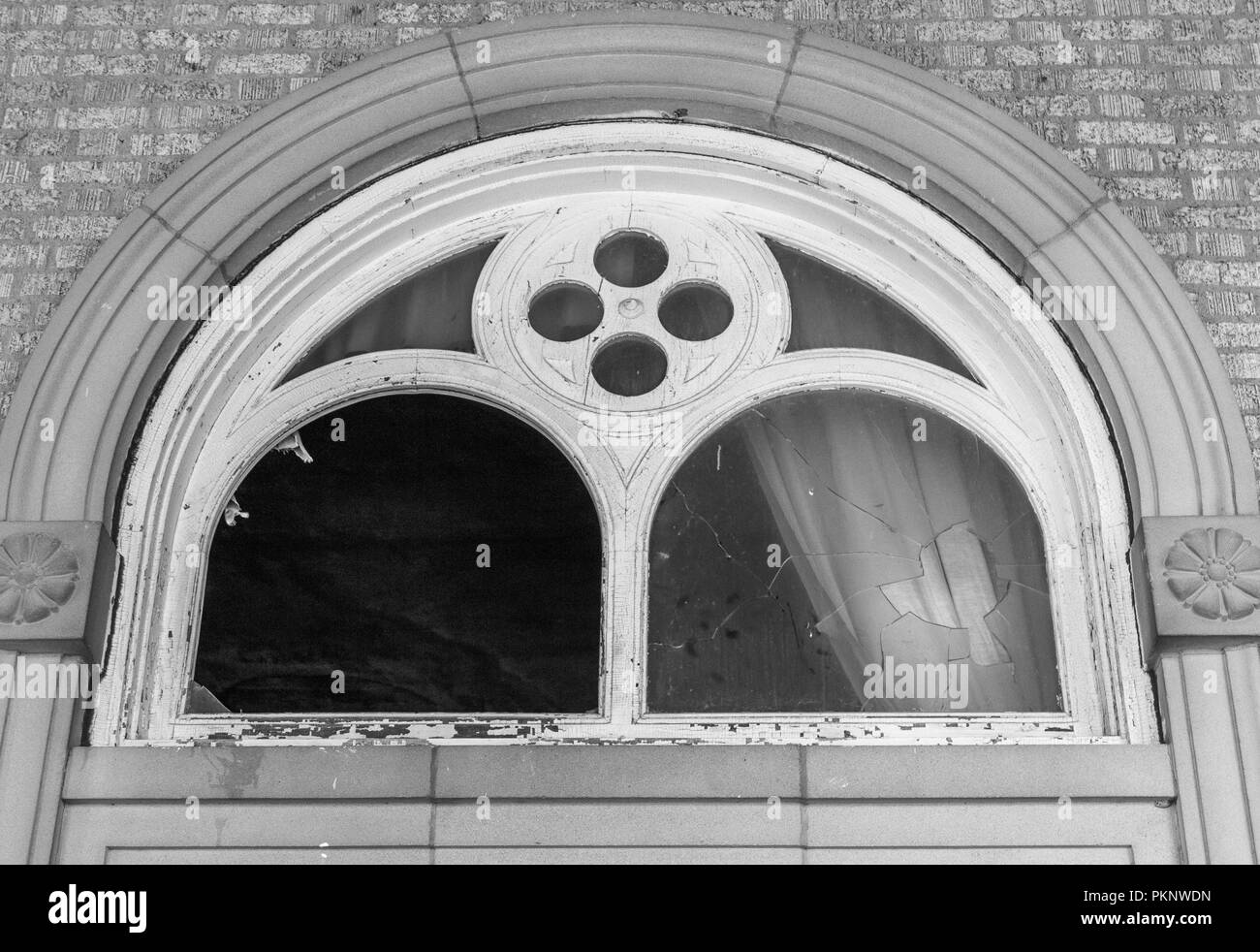 Story of the broken window Stock Photo - Alamy