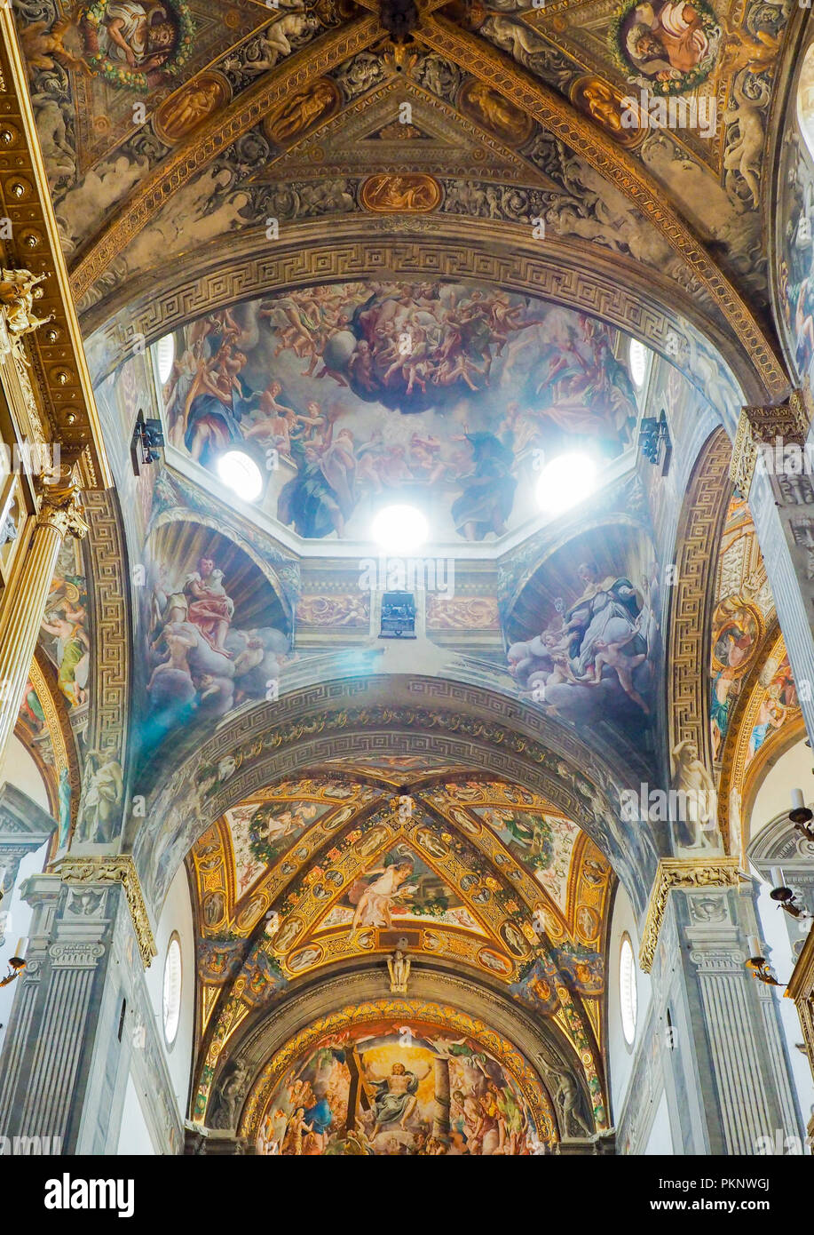 frescoes in the church Stock Photo - Alamy