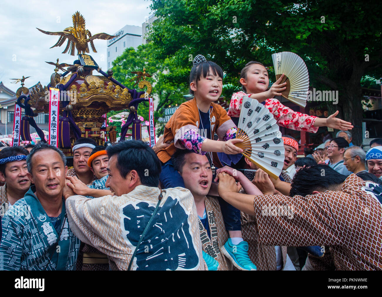 Participants in the Kanda Matsuri in Tokyo, Japan Stock Photo - Alamy