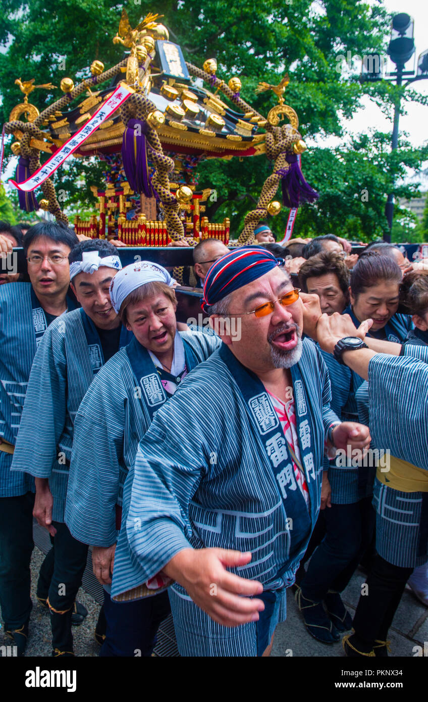 Participants in the Kanda Matsuri in Tokyo, Japan Stock Photo - Alamy