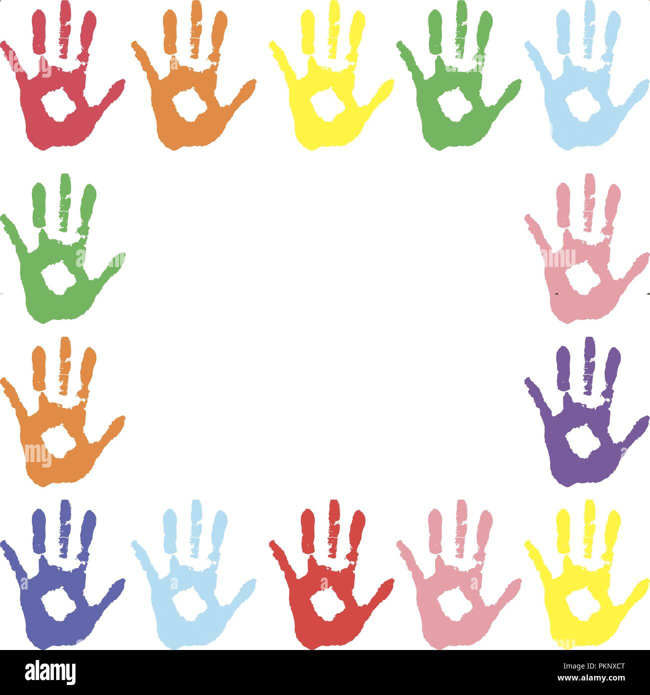 Blue rectangle red border Stock Vector Images - Alamy