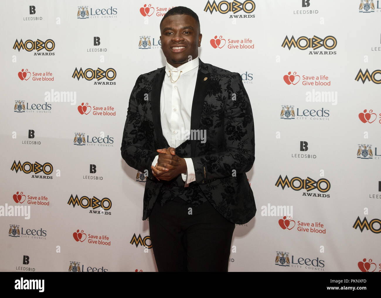 Michael Dapaah, a.k.a. Big Shaq, on the red carpet at the 2017 MOBO ...