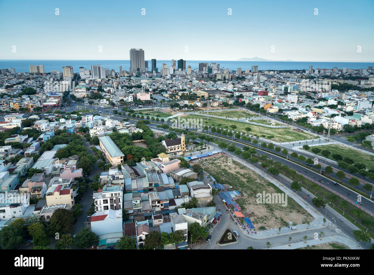 Cityscape of Da Nang, Vietnam. Da Nang is a coastal city in central ...