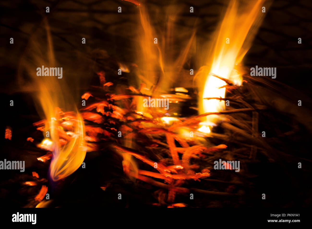 this is yellow orange fire burning paper Stock Photo - Alamy