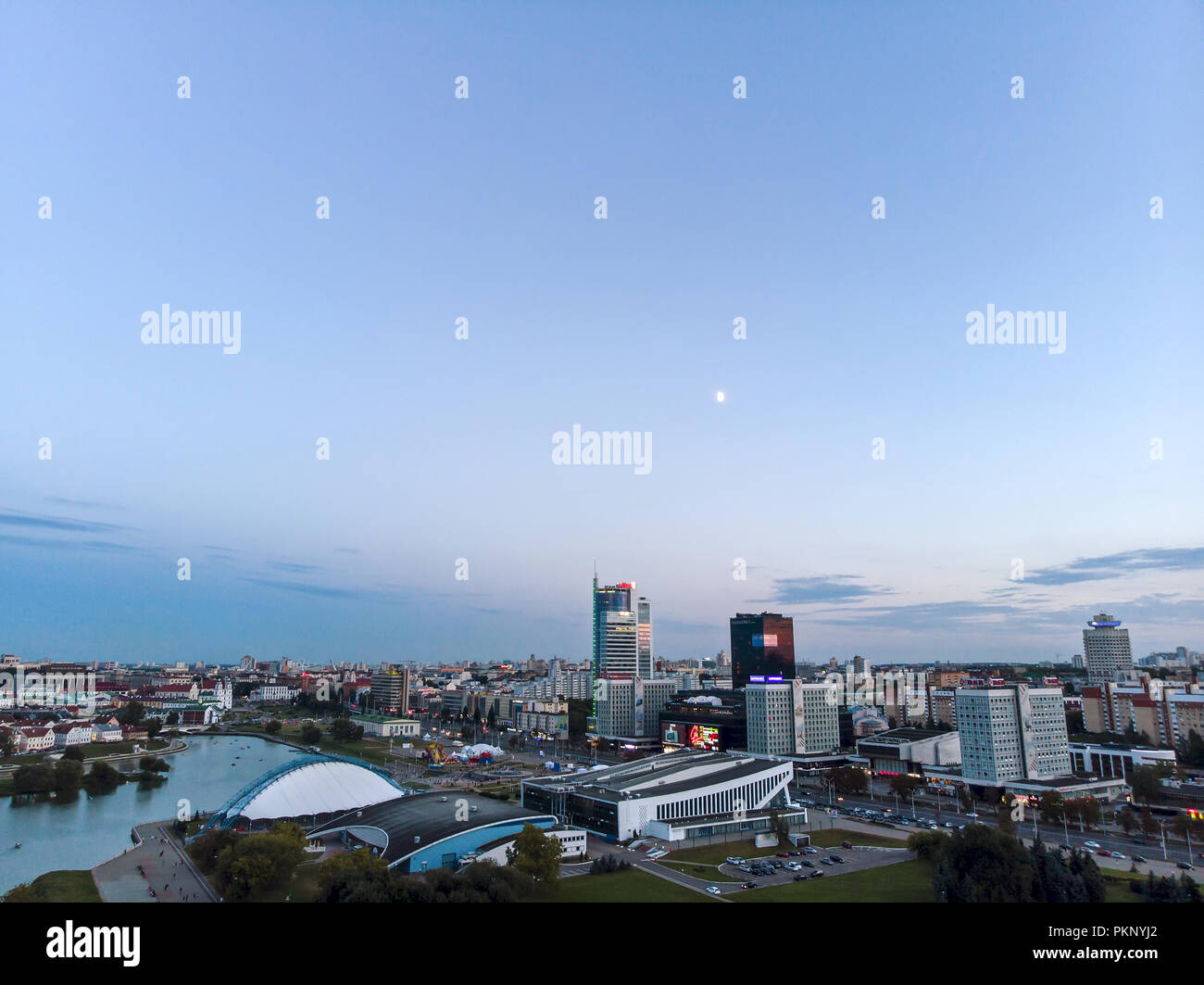 Modern city downtown hi-res stock photography and images - Alamy