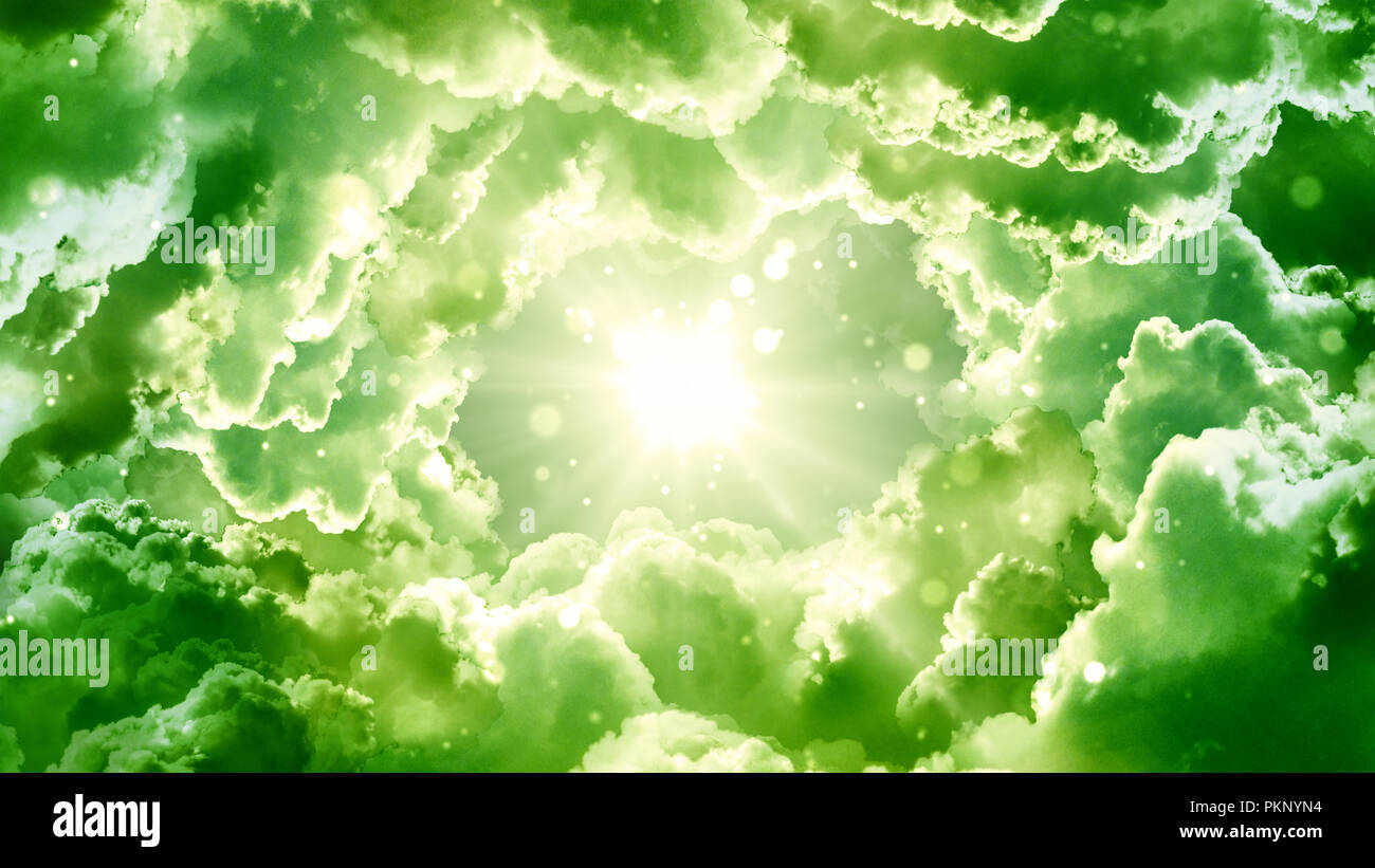 Worship and Prayer based cinematic clouds and light rays background ...