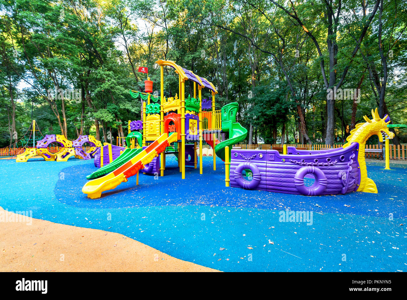 Colorful playground hi-res stock photography and images - Alamy