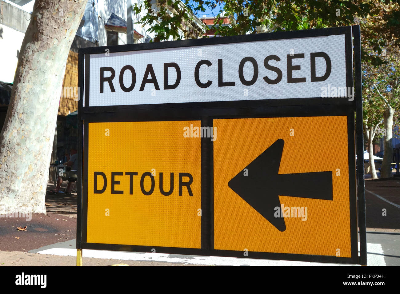 Detour Sign High Resolution Stock Photography and Images - Alamy