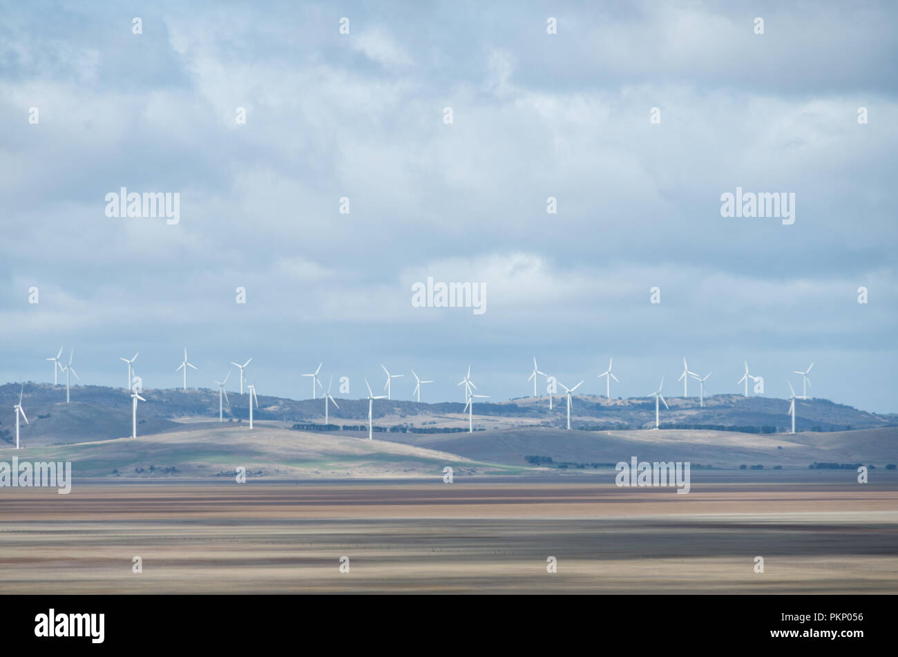 Wind Farm at Lake George in the ACT, Australia Stock Photo - Alamy