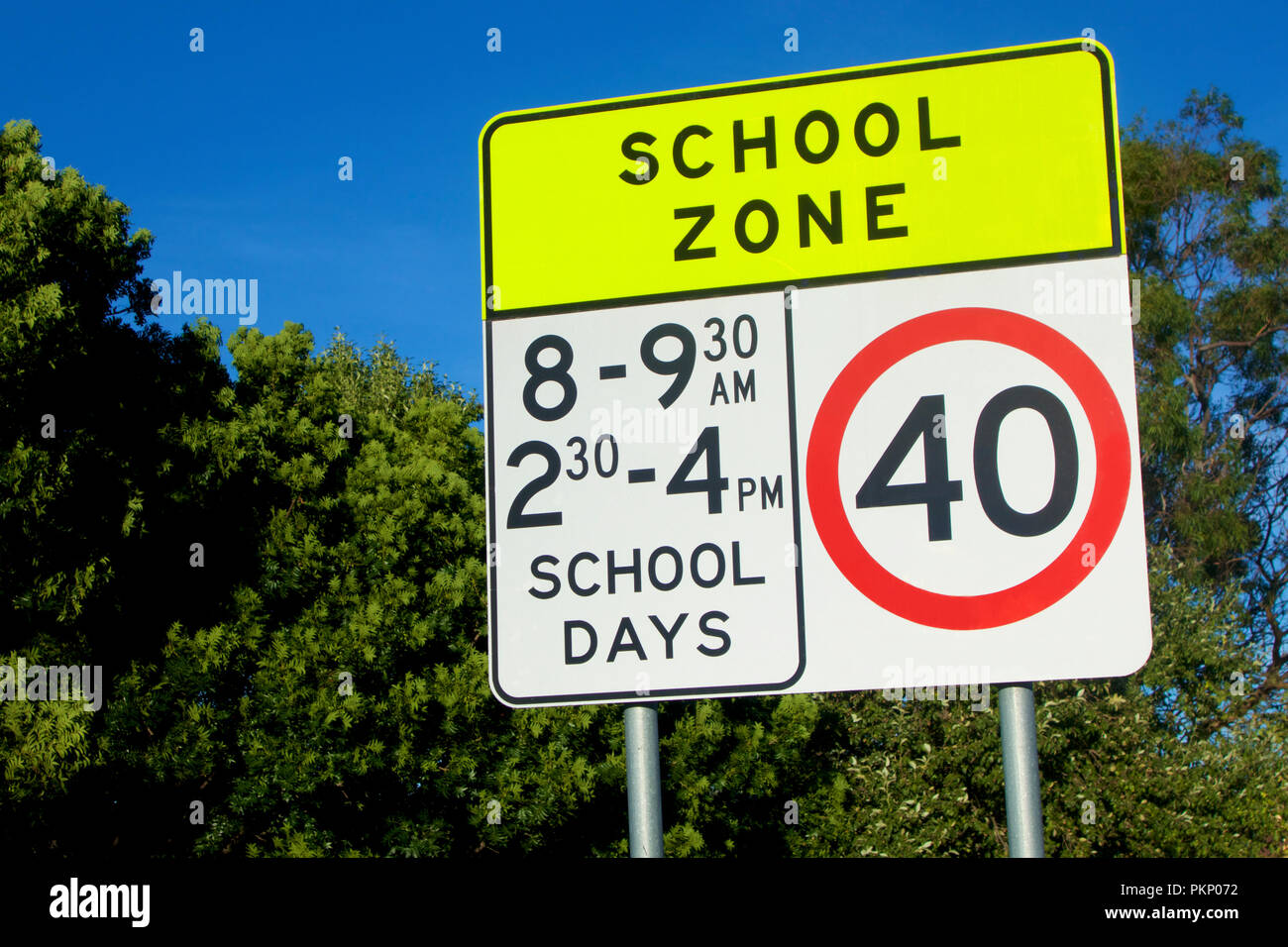 Caution school signs hi-res stock photography and images - Alamy