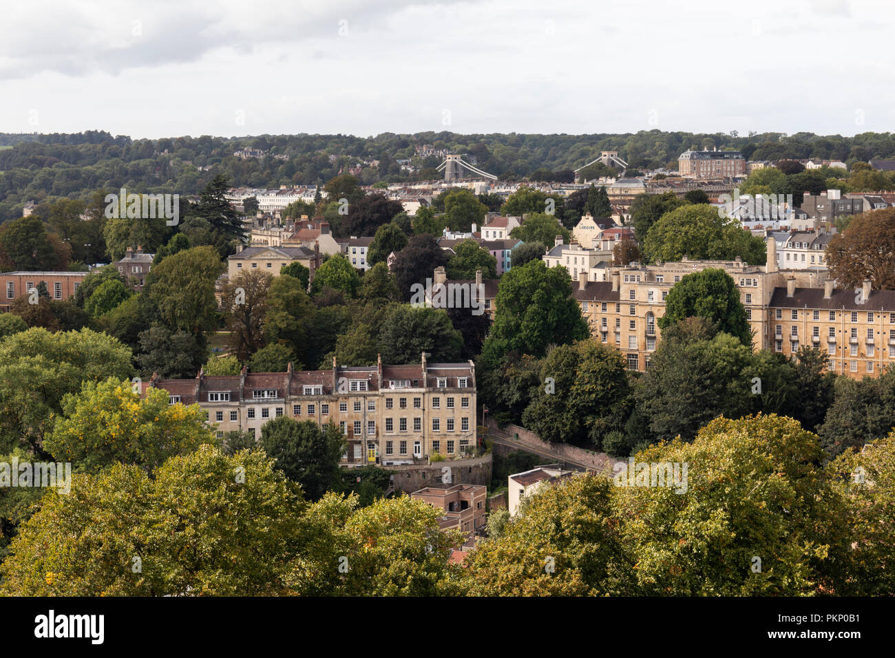 Panoramic View of the City of Bristol and Clifton from Cabot Tower ...