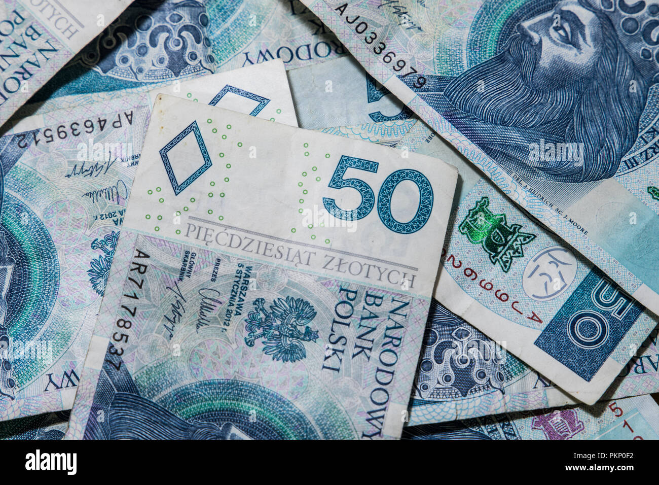 Polish money background, pln Stock Photo - Alamy