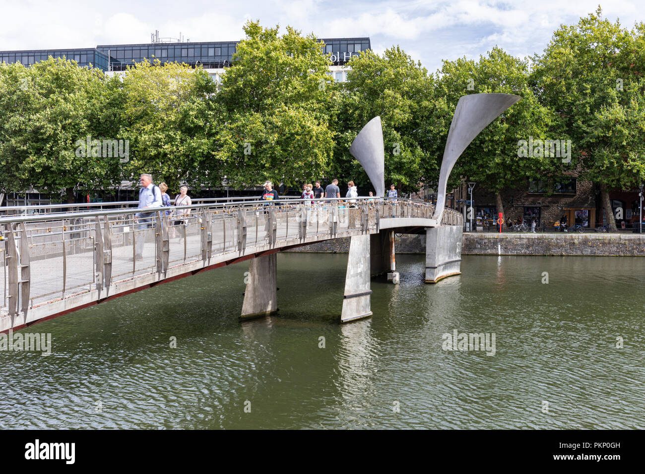 Pero's Bridge over the River Frome in Bristol Harbourside, City of ...