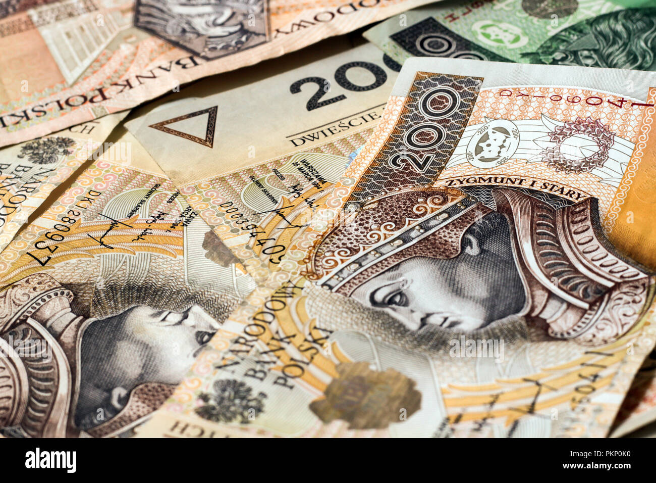 Polish money background, pln Stock Photo - Alamy