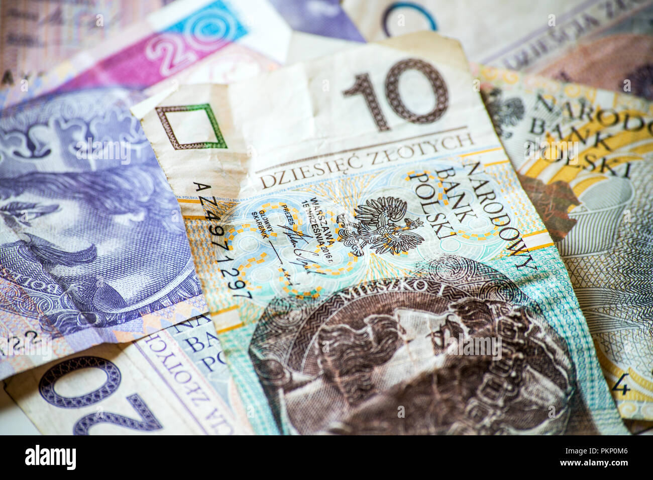 Polish money background, pln Stock Photo - Alamy