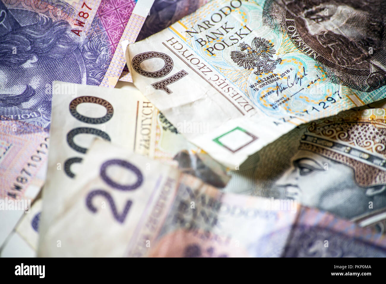 Polish money background, pln Stock Photo - Alamy