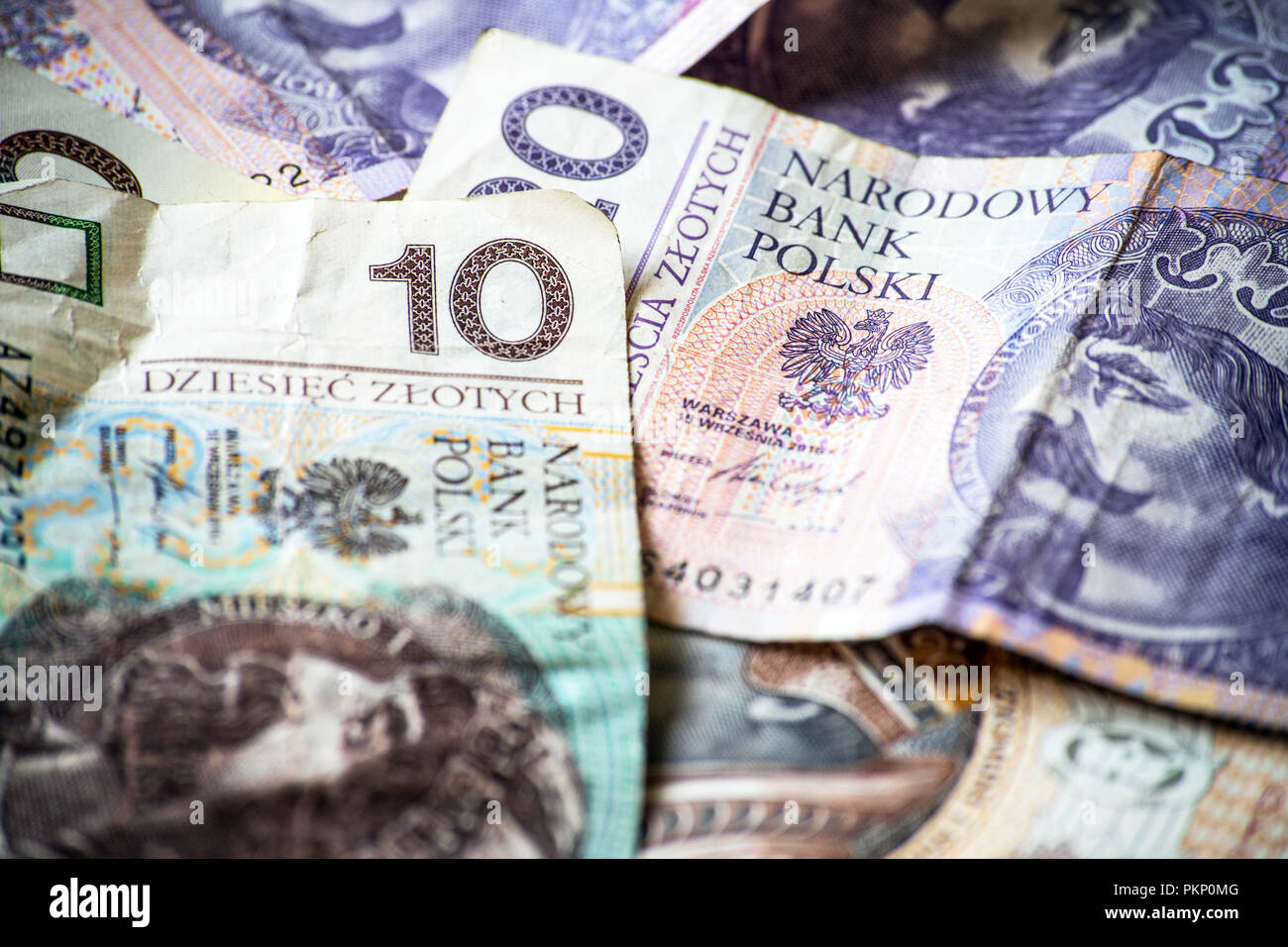 Polish money background, pln Stock Photo - Alamy