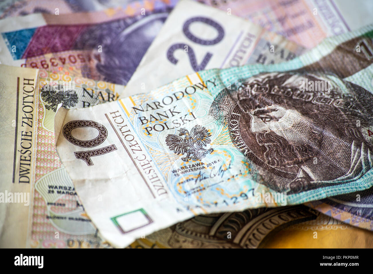 Polish money background, pln Stock Photo - Alamy