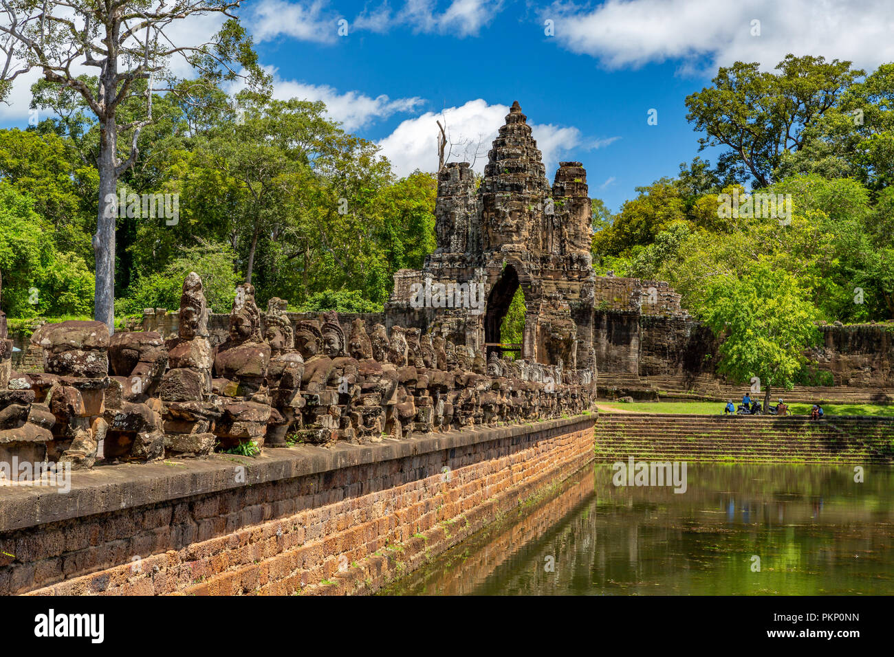 Angkor Thom Gate Cambodia Stock Photo - Alamy