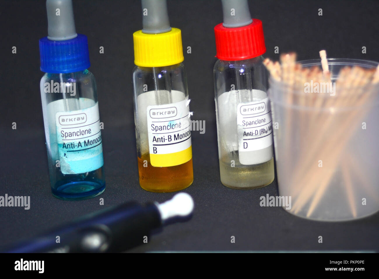 Medical doctor make analysis of blood samples Stock Photo - Alamy