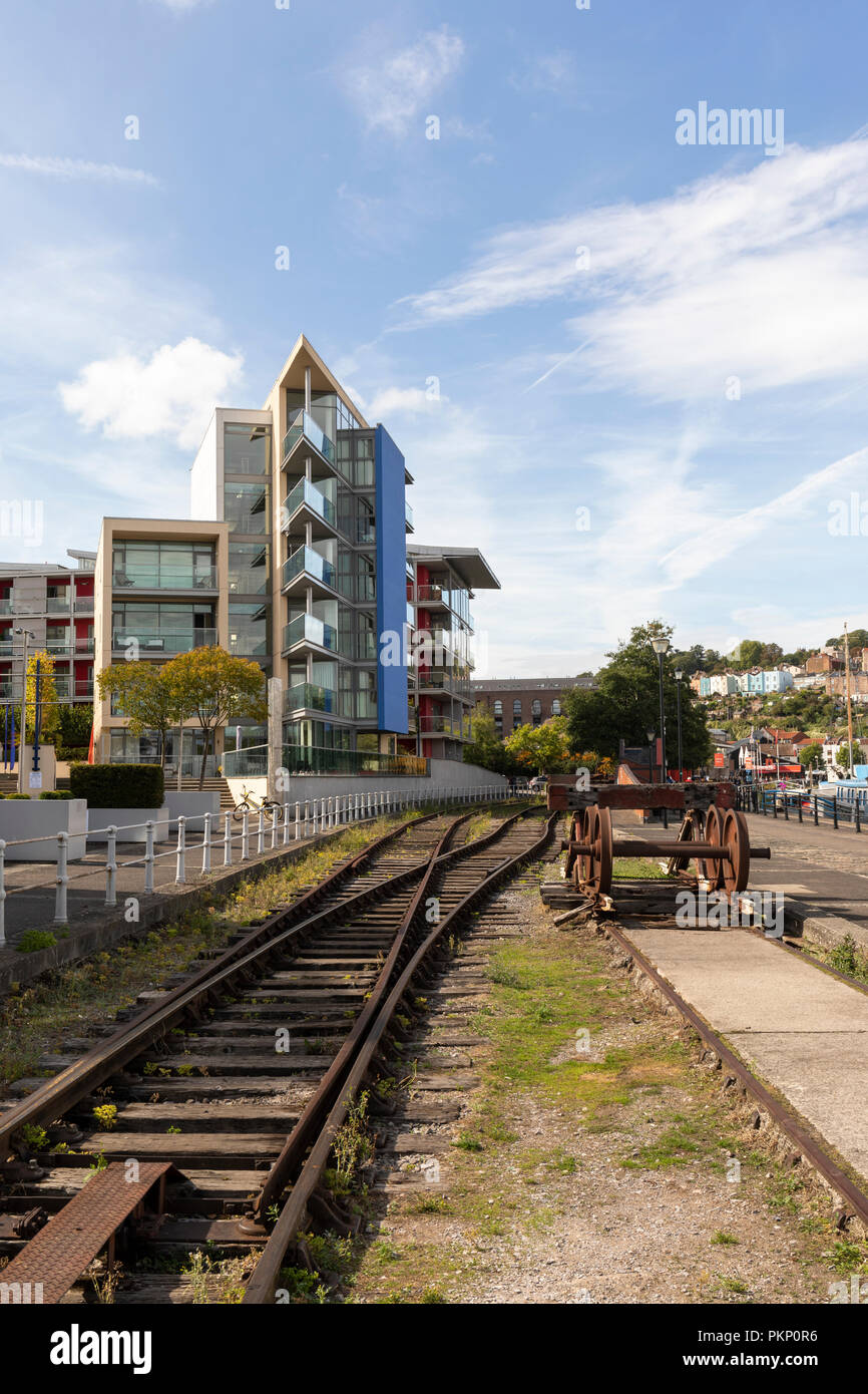 The Point Apartments, Wapping Wharf, City of Bristol, England, UK Stock ...
