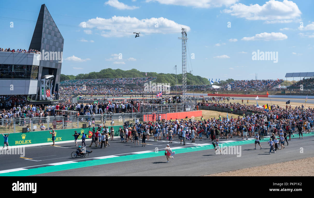 F1 flag silverstone hi-res stock photography and images - Alamy