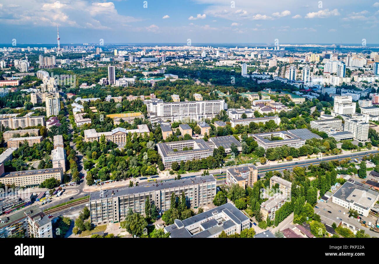 Aerial view of the National Technical University of Ukraine, also known ...