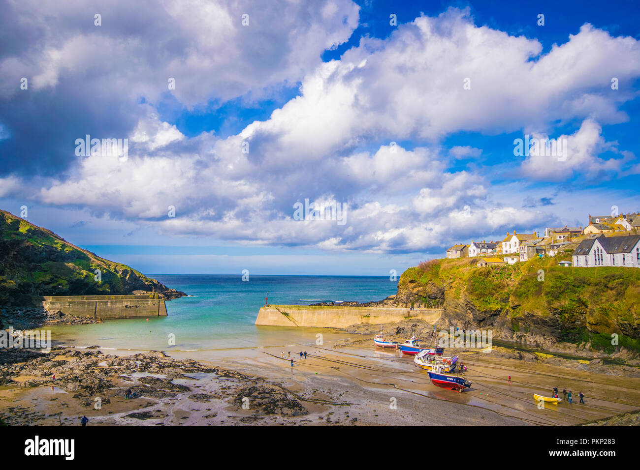 The Picturesque Village of Port Isaac in Cornwall,UK Stock Photo - Alamy