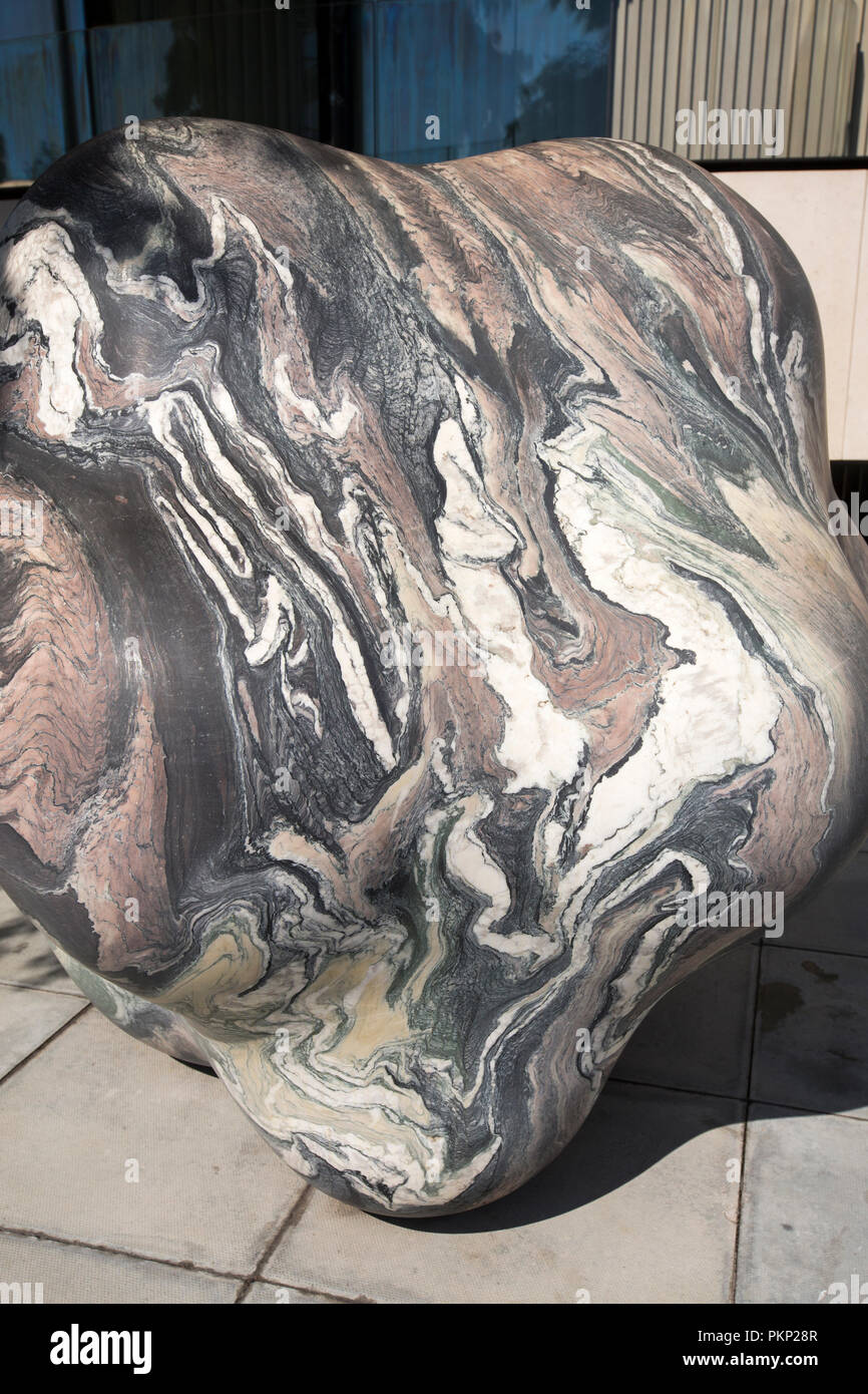 A metamorphic rock sculpture outside River Walk apartments, Vauxhall ...