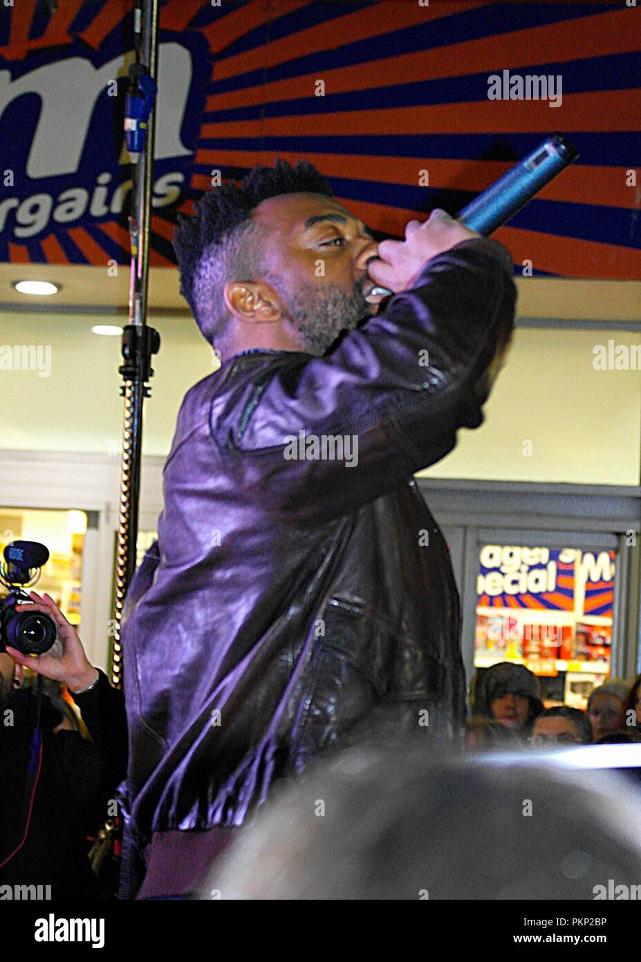 Rhyl UkEx JLS Member Ortise Performs at Rhyl xmas lights credit Ian ...