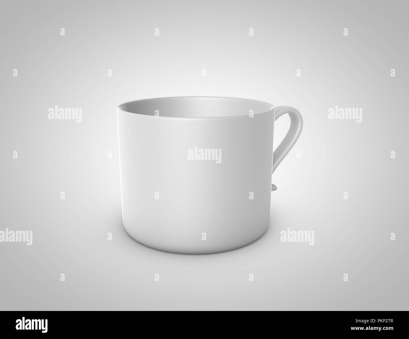 3d cup illustration isolated object Stock Photo - Alamy