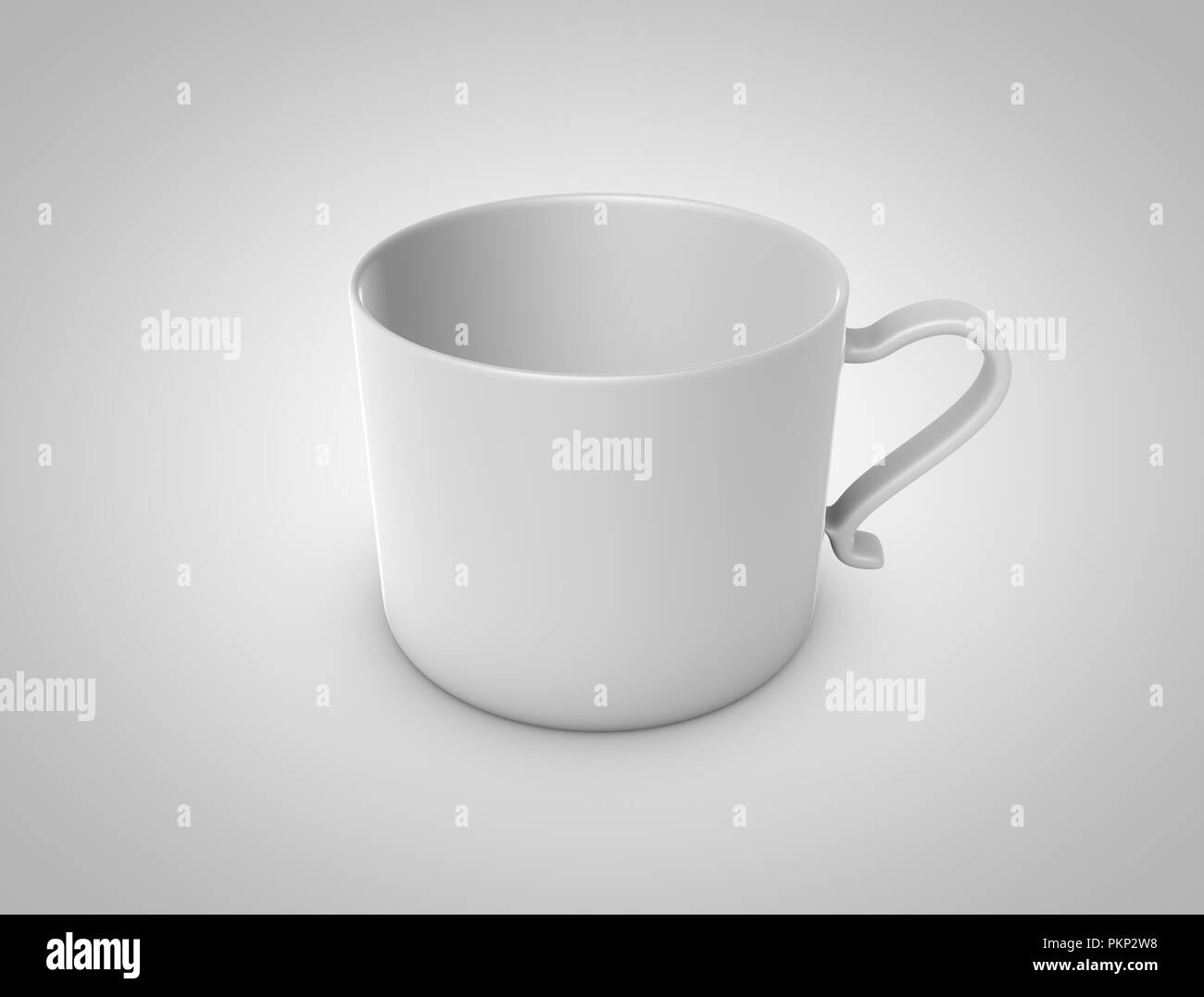 3d cup illustration isolated object Stock Photo - Alamy