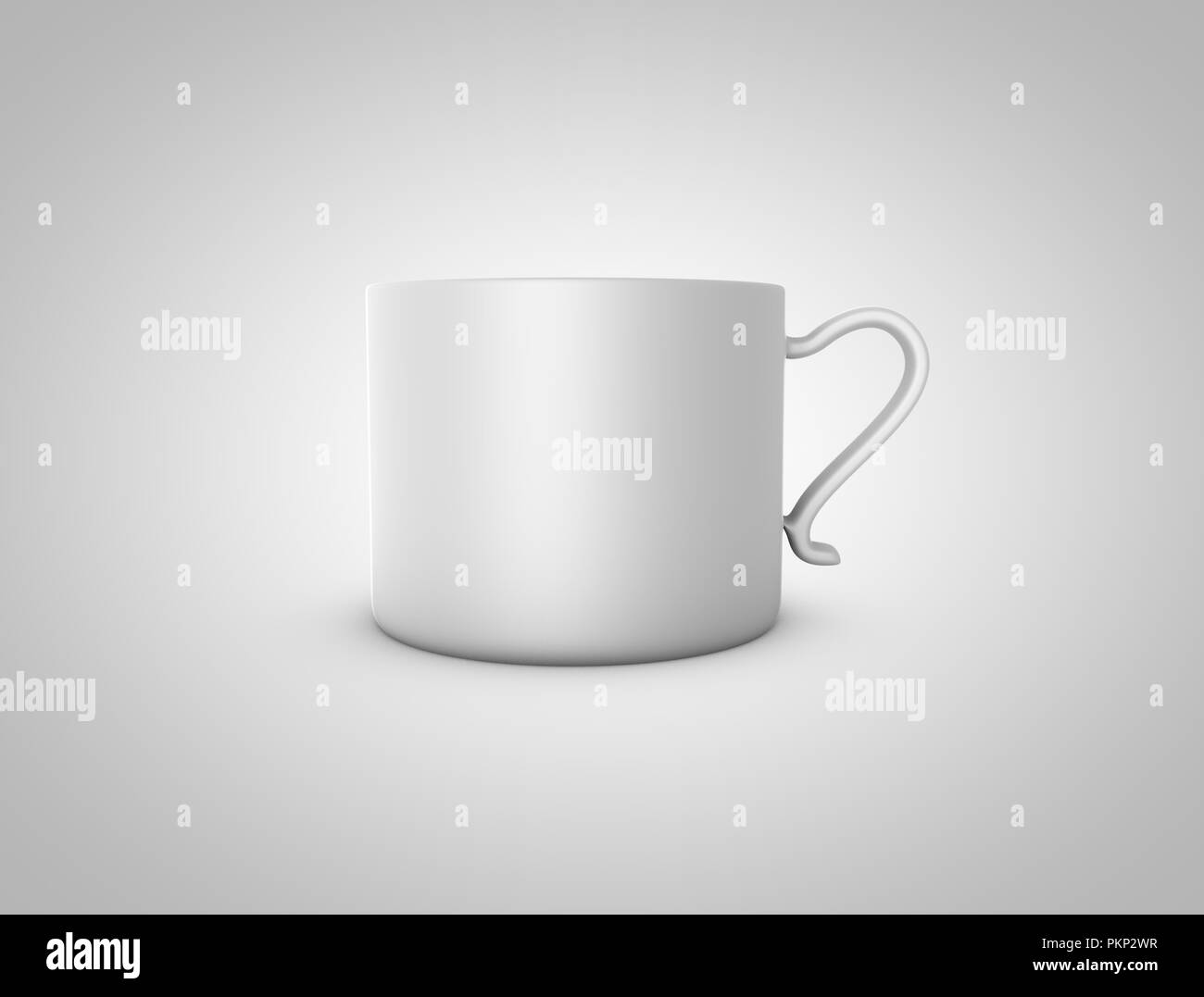 3d cup illustration isolated object Stock Photo - Alamy