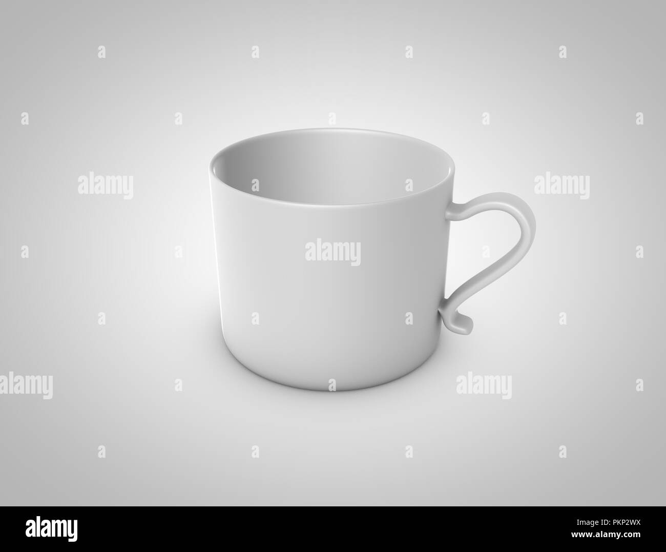 3d cup illustration isolated object Stock Photo - Alamy