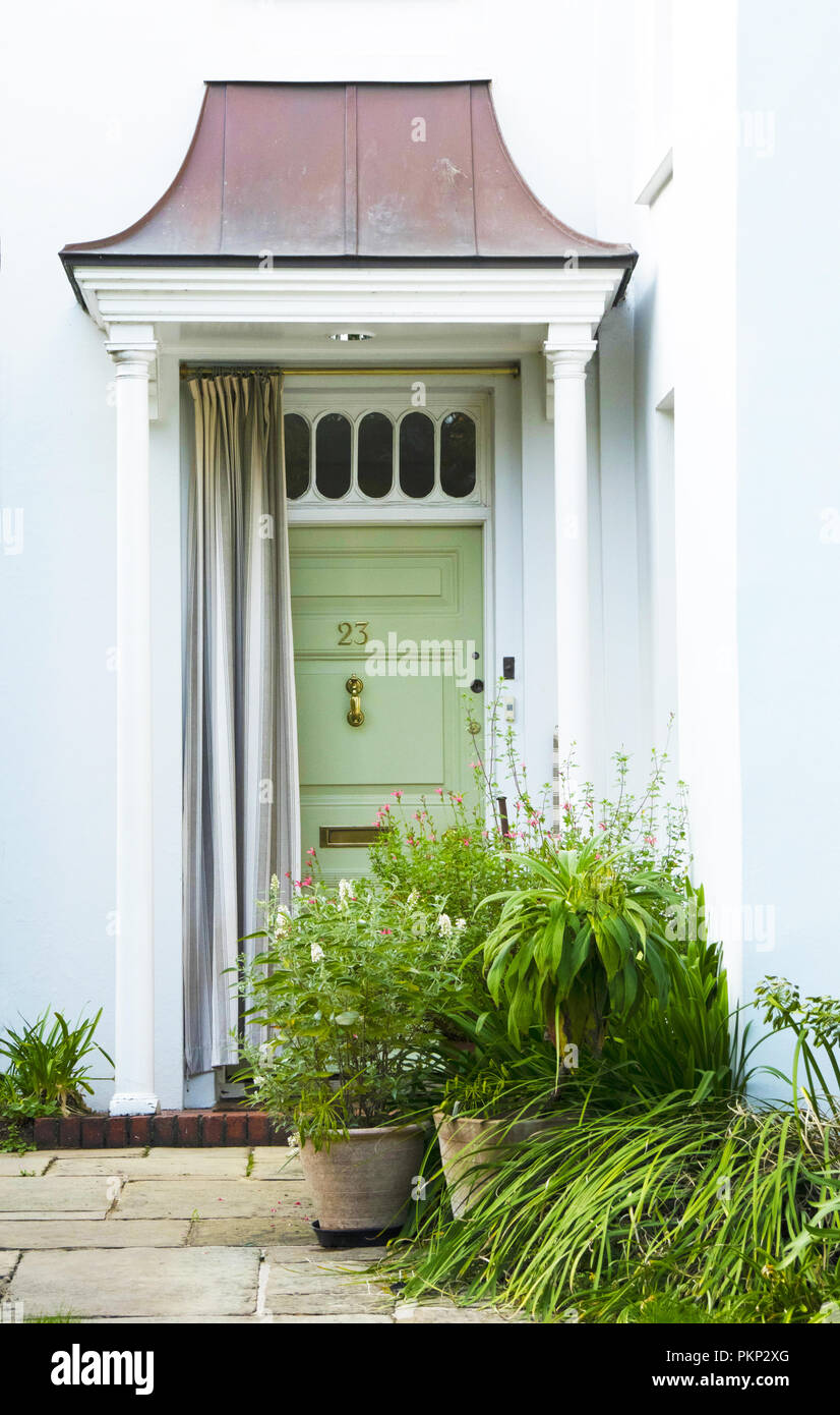 Front Door, Keat's Grove, Hampstead, London NW3, England, UK Stock ...