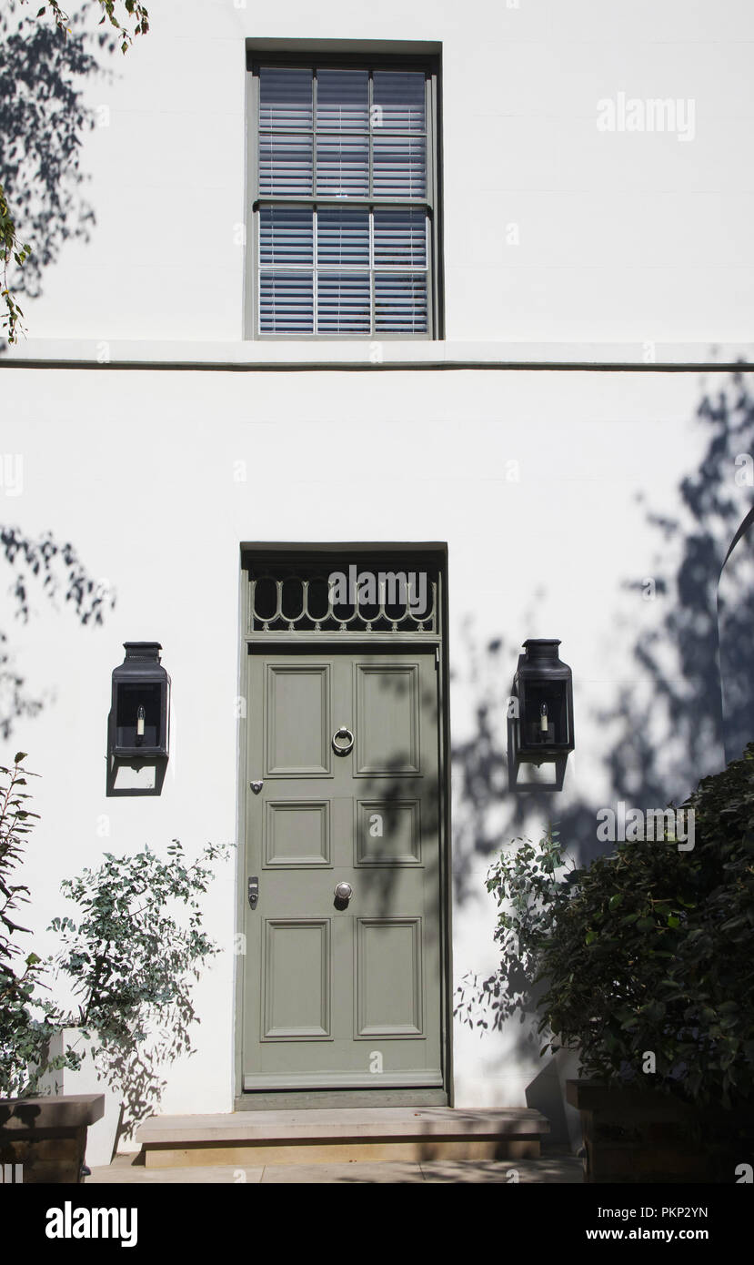 Front Door, Keat's Grove, Hampstead, London NW3, England, UK Stock ...