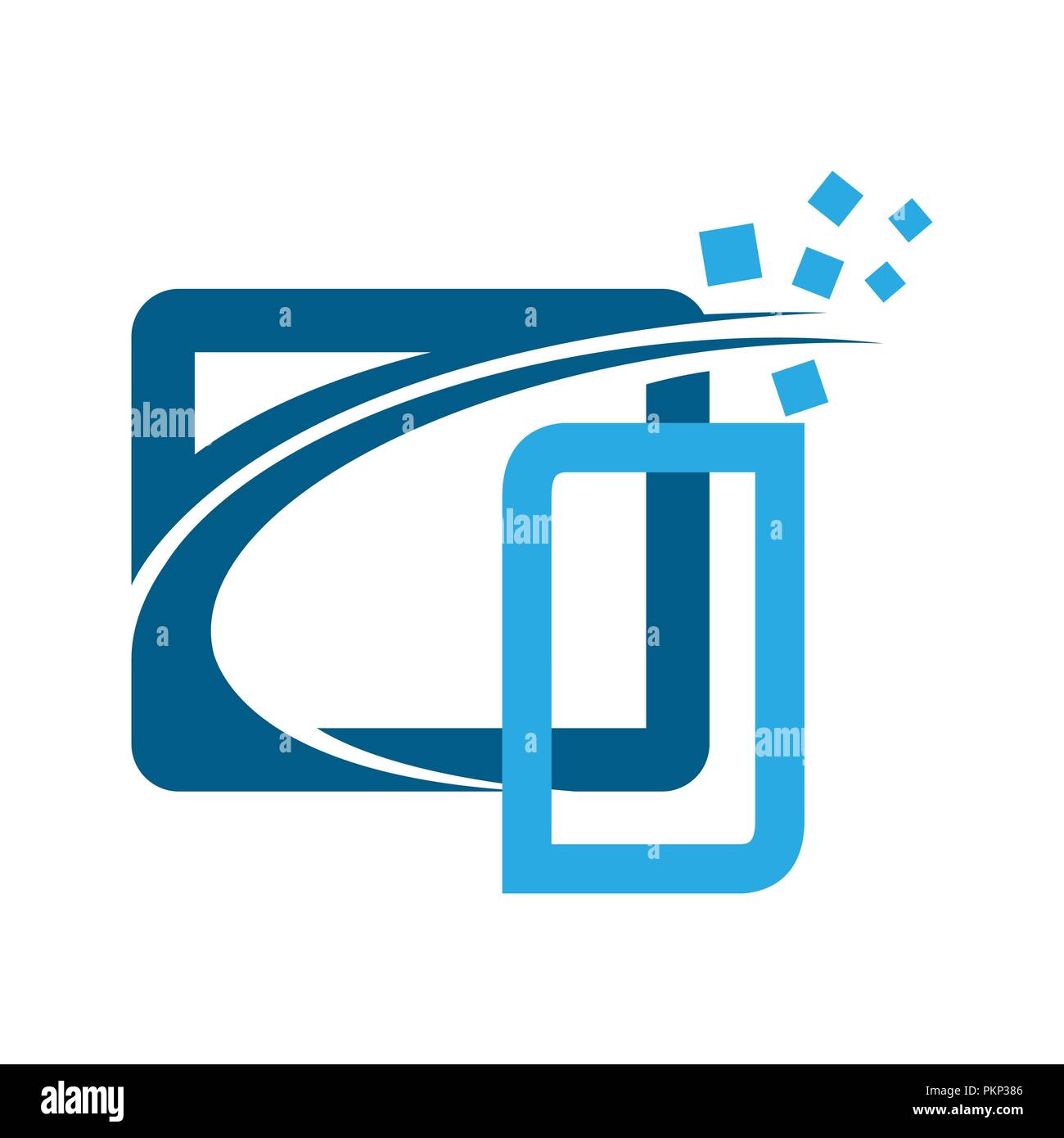 Technology orbit web rings logo design. Vector circle ring logo design ...