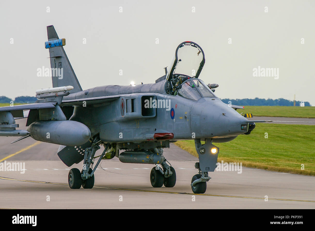 RAF Sepecat Jaguar jet fighter plane. Royal Air Force BAC Jaguar GR3 ...